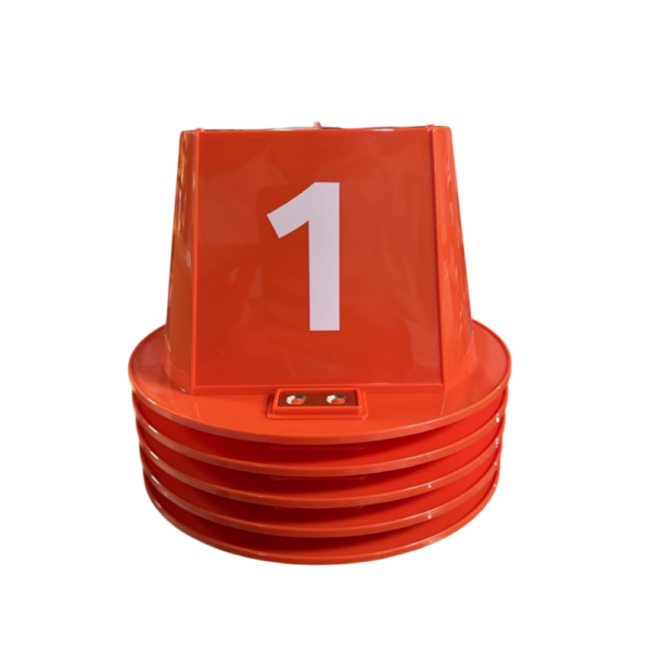 CONO MAGNÉTICO NUMERADO 1-10 NARANJA CON1 » Megatul